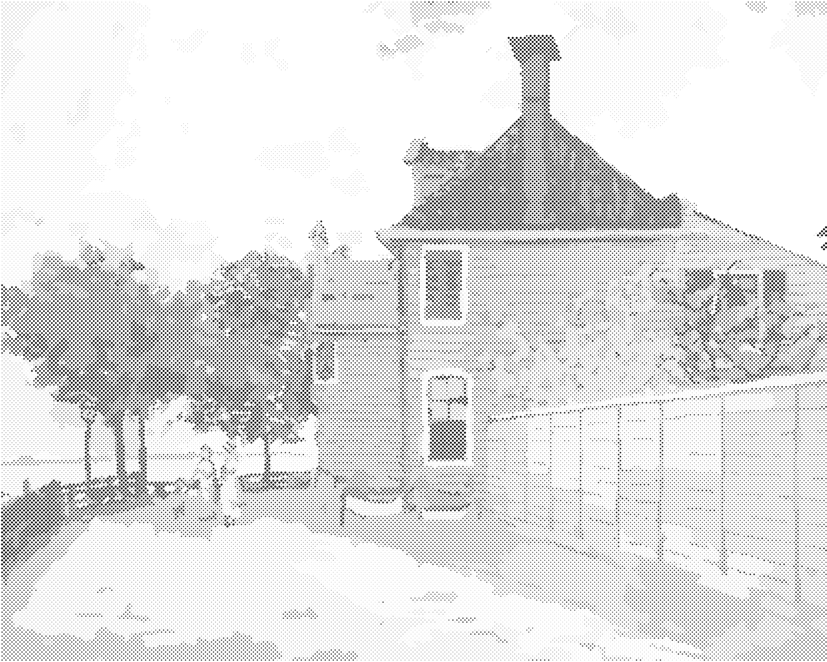 Punktmalerei - DAS BLAUE HAUS IN ZAANDAM (CLAUDE MONET) – ZUTY DE