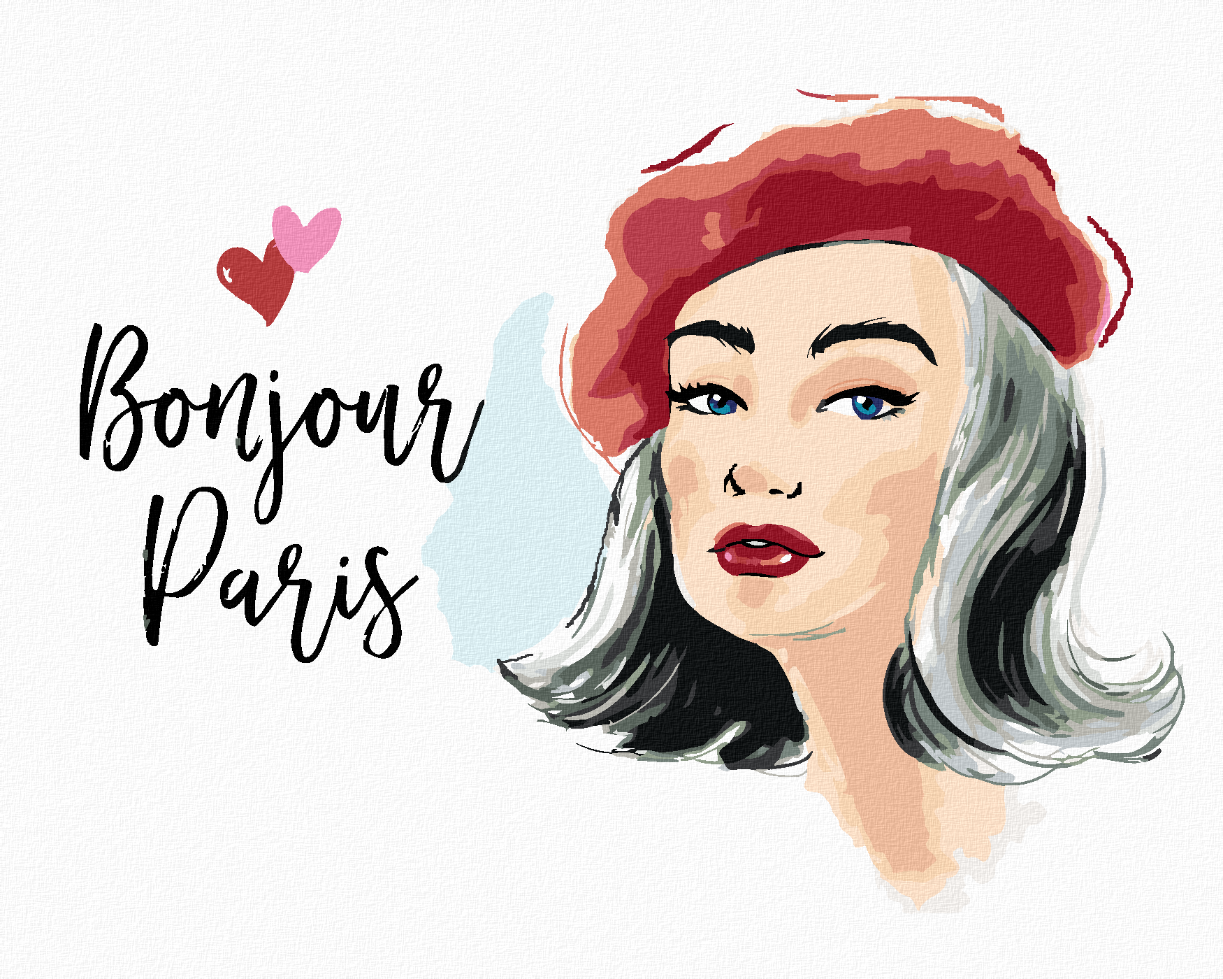 Malen nach Zahlen - HALLO PARIS – ZUTY DE