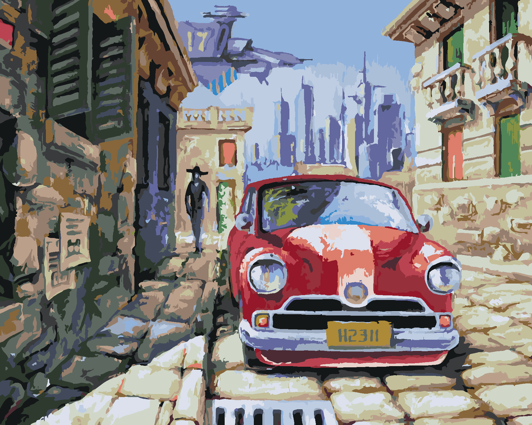 Malen nach Zahlen - ROTES AUTO – ZUTY DE